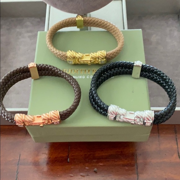 Judith Ripka | Jewelry | Judith Ripka 3 Sterling Braided Doble Row ...